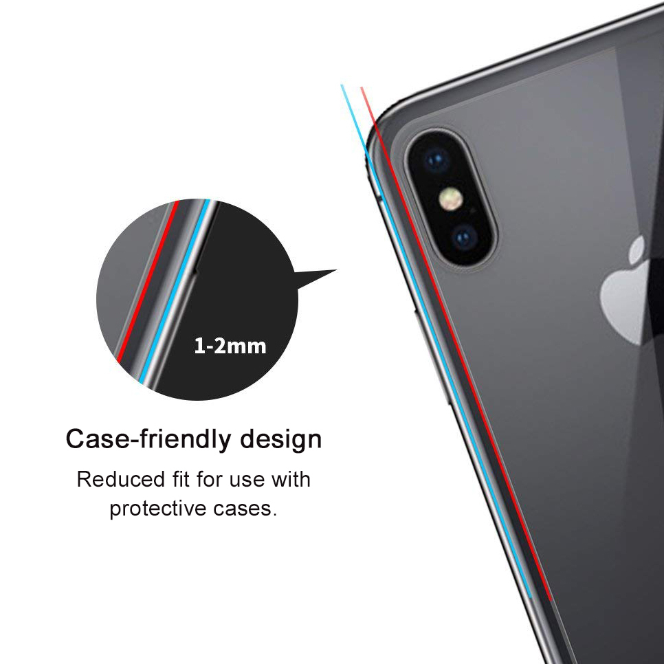 9H Tempered Glass Back Protector for Apple iPhone Xs